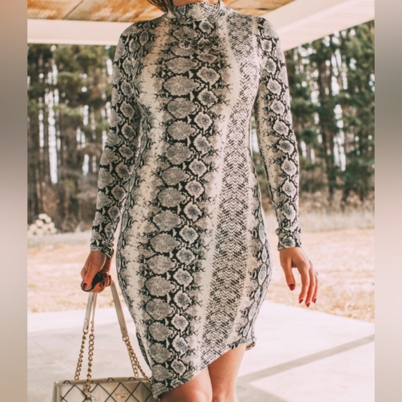 PrettyLittleThing | Dresses | Snake Print Dress | Poshmark